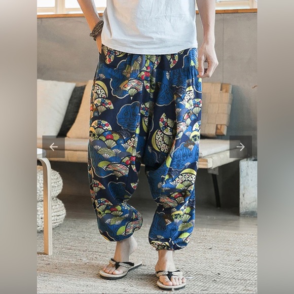 Incerun | Pants | Mens Vintage Print Harem Pants | Poshmark